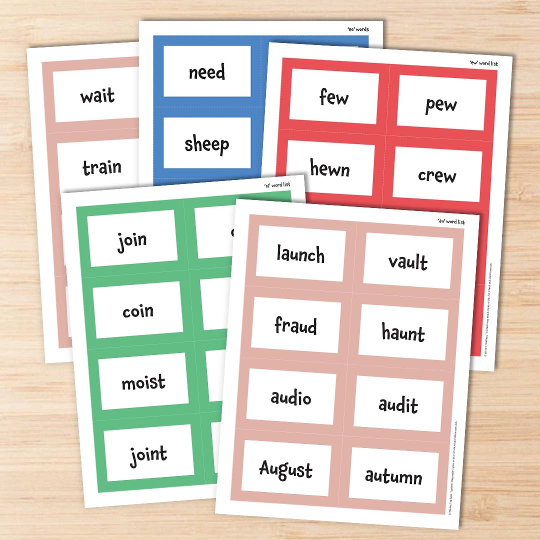 Vowel Team Word List and Teaching Ideas (Free Printables) - Dvonee.com