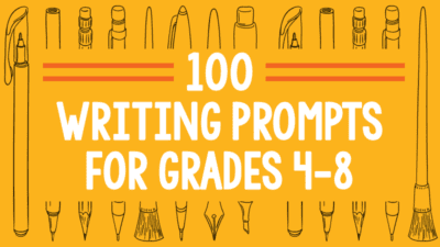 100 Creative Writing Prompts for Grades 4-8 - Free PowerPoint