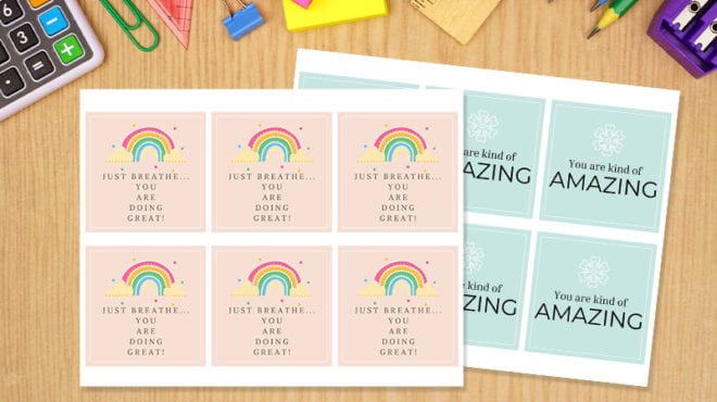 Free Printable: Motivational Cards for Students - We Are Teachers