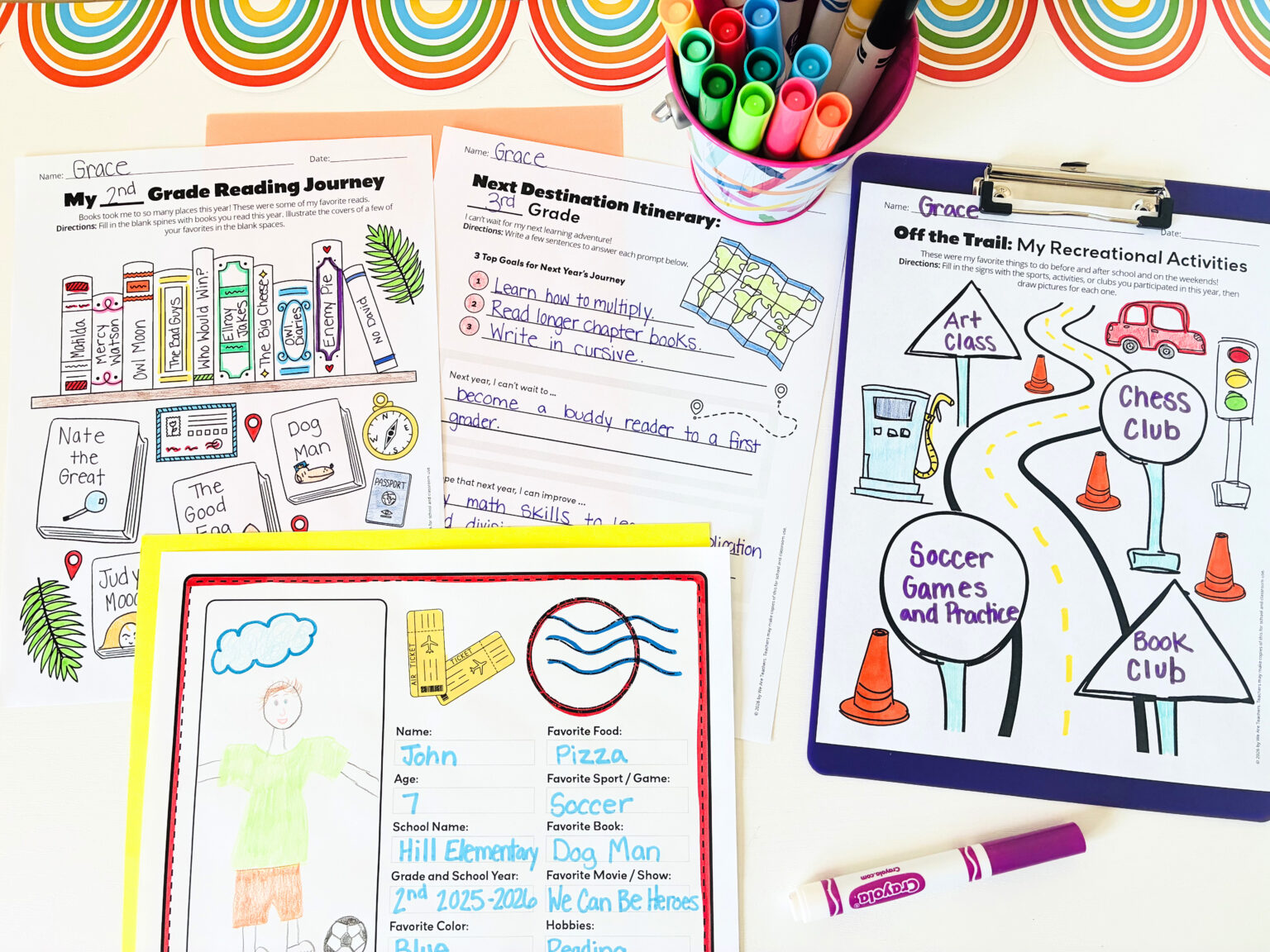 End-of-the-Year Memory Book (Free Printables)