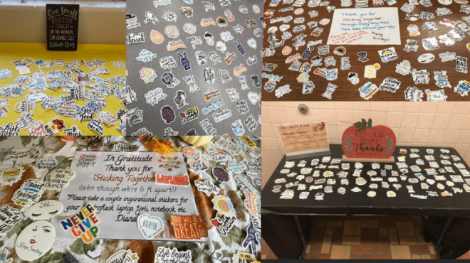 Stickers for Teachers are Small, Inexpensive Morale Boosters!
