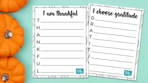Free Printable Thanksgiving Acrostic Templates - WeAreTeachers