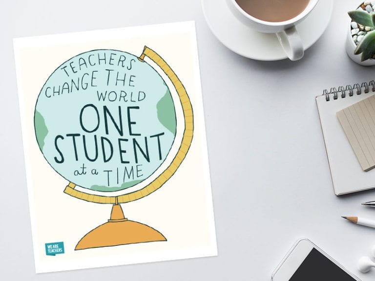 Free Inspirational Teaching Posters To Save and Print
