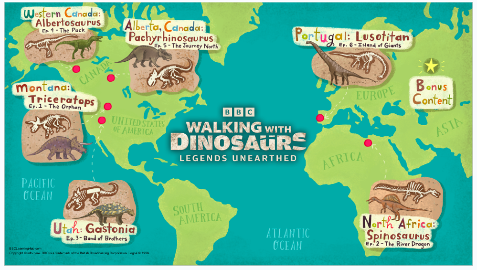Science Virtual Field Trip From BBC Learning Hub About Dinosaurs