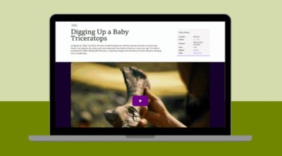 Science Virtual Field Trip From BBC Learning Hub About Dinosaurs