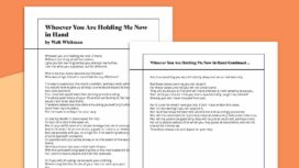 25 Famous Walt Whitman Poems (Free Printables) - Saperap.com