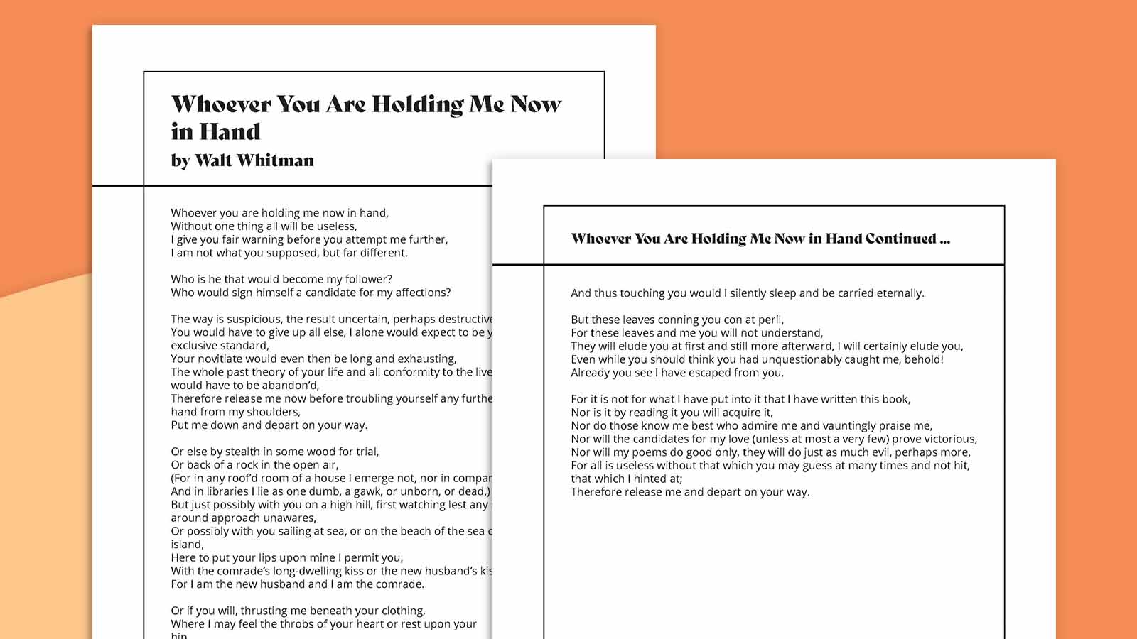 25 Famous Walt Whitman Poems (Free Printables)