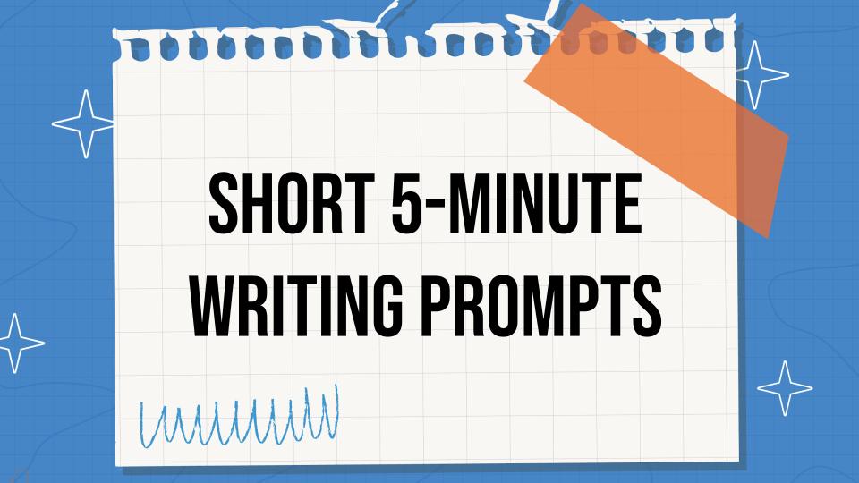 100 Interesting Writing Prompts for High School - Asha Modern School
