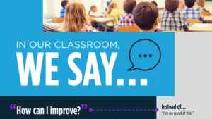 Classroom Poster: 8 Phrases That Nurture Growth Mindset