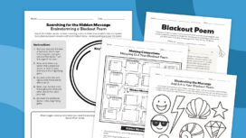 Free Printable Blackout Poetry Template Bundle - We Are Teachers