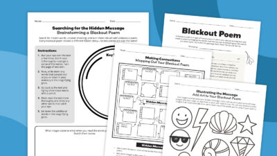 Free Printable Blackout Poetry Template Bundle - We Are Teachers