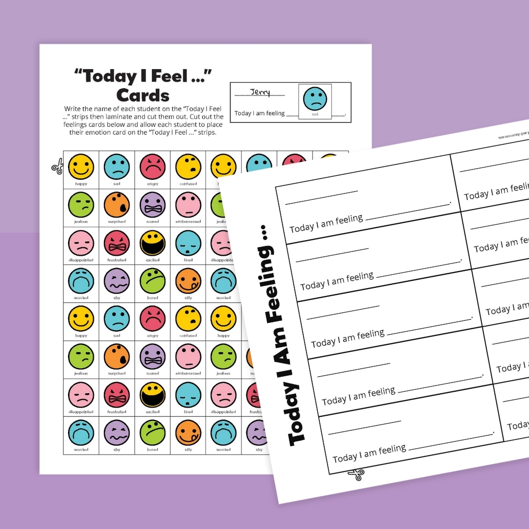 Free Printable Feelings Chart Bundle for Kids