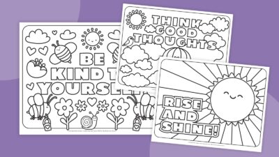 Inspirational Coloring Pages (Free Bundle)