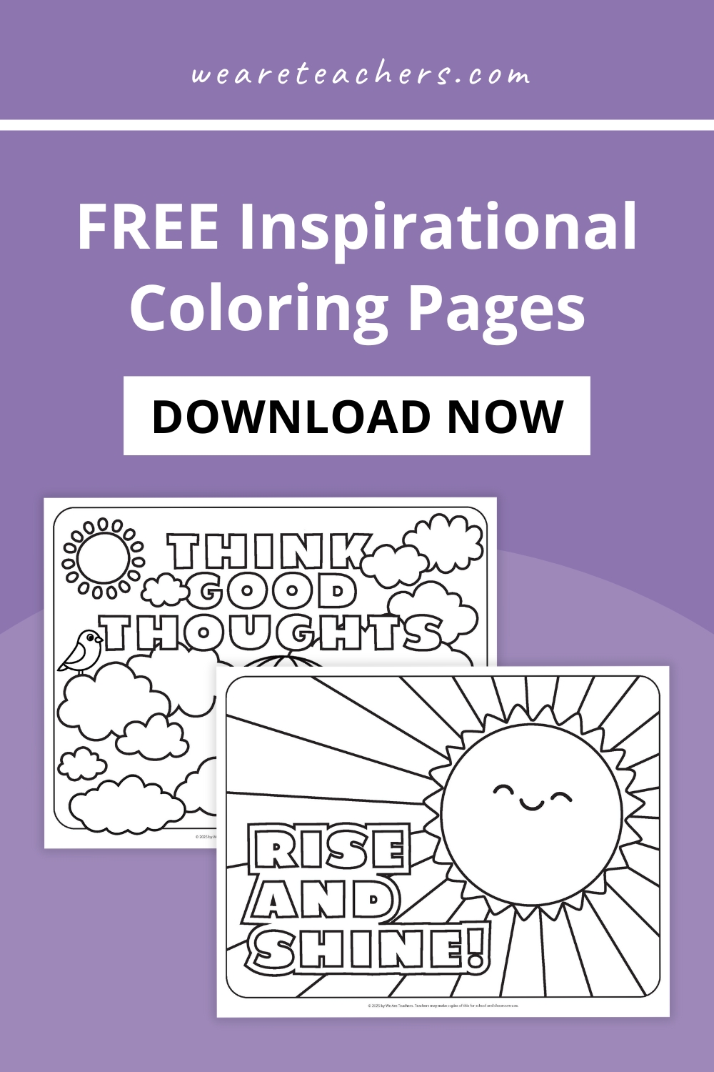 Inspirational Coloring Pages (Free Bundle) - May 2025