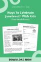 Free Juneteenth Activities Bundle for Students of All Ages