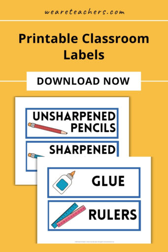 Free Printable Classroom Labels To Organize Your Classroom