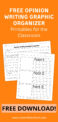 Opinion Writing Graphic Organizer Bundle (Free Printable)