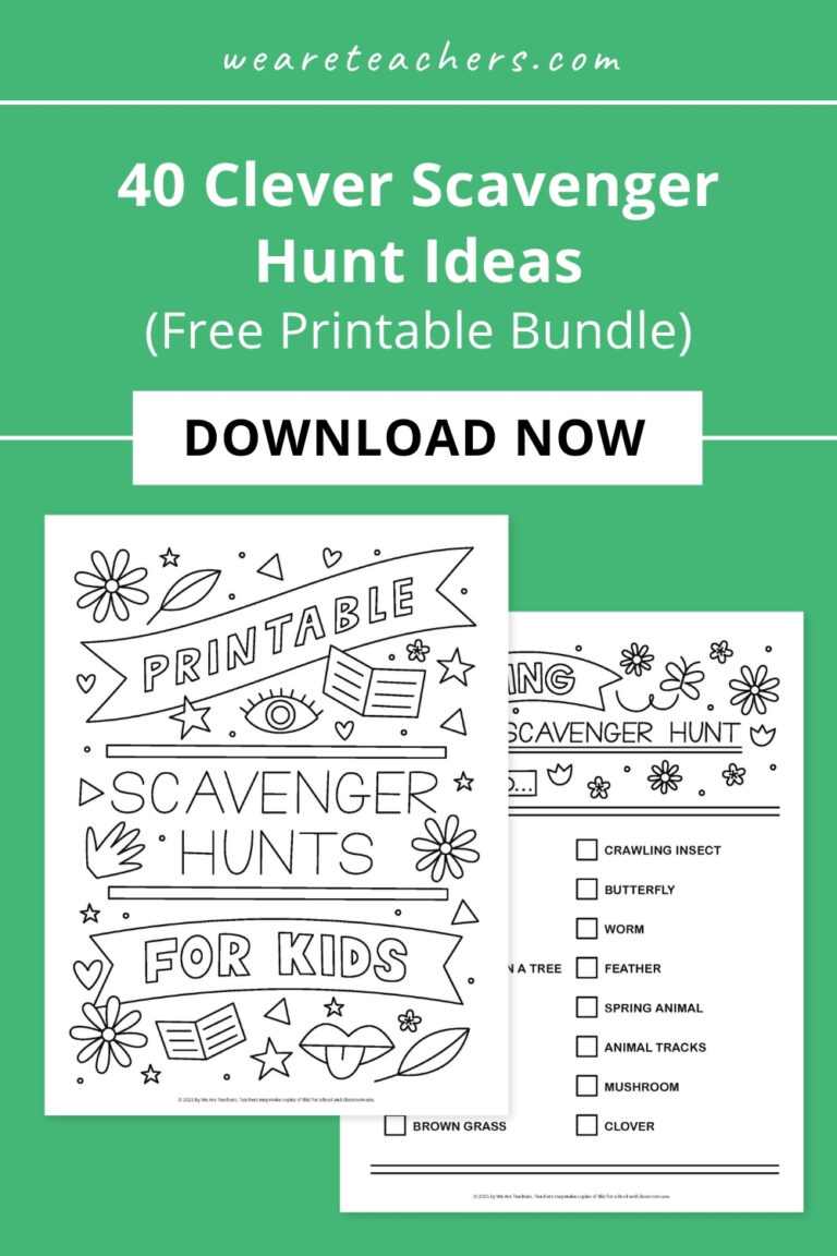 40 Clever Scavenger Hunt Ideas (Plus Free Printable Bundle)