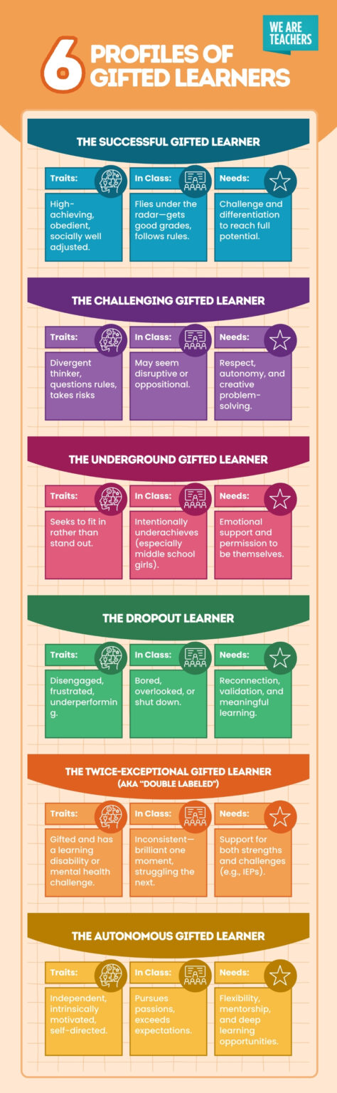 6 Types of Gifted Kids Every Teacher Should Know About