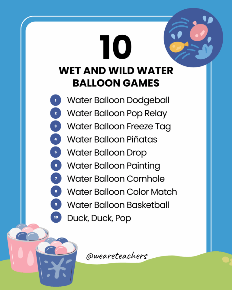 30 Wet and Wild Water Balloon Games and Activities