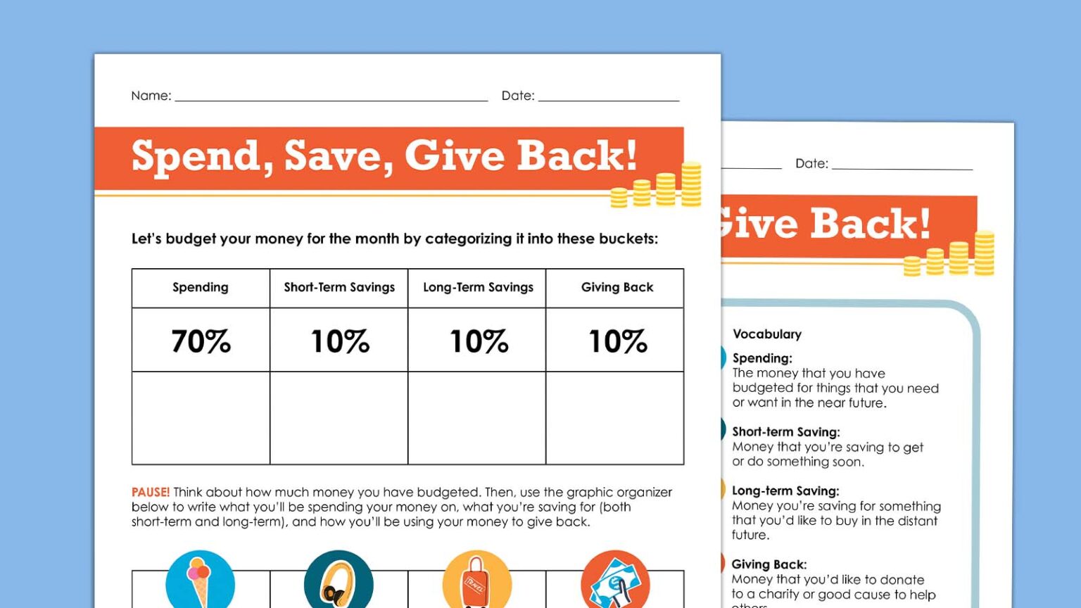 Teach Money Basics With This Easy Spend, Save, Give Back Lesson