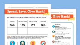 Teach Money Basics With This Easy Spend, Save, Give Back Lesson