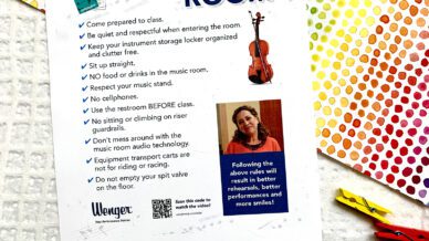 Music Rules Poster + Video to Teach Classroom Rules