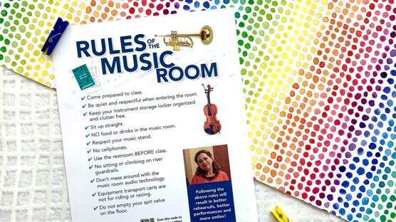 Music Rules Poster + Video to Teach Classroom Rules