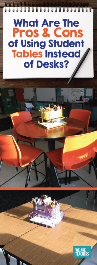 Pros and Cons of Using Tables Instead of Desks - WeAreTeachers