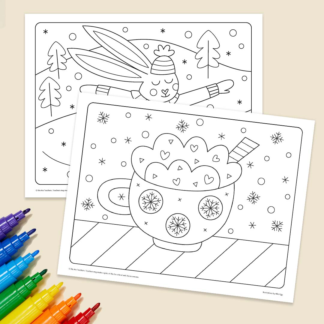 Winter Coloring Pages: Grab Our Free Download - We Are Teachers