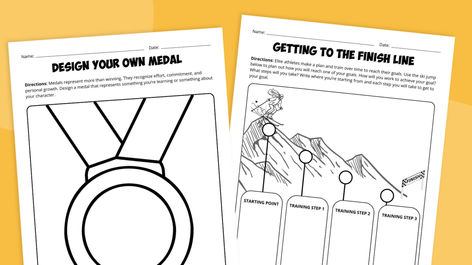 Winter Sports Worksheets (Free Printable Bundle)