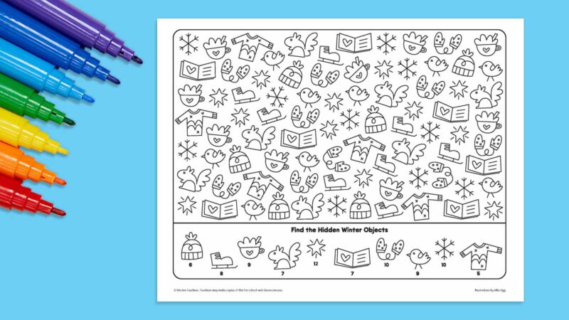 Winter Word Search: Free Printable Worksheet Plus Answer Key