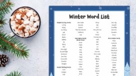 120+ Winter Words for Writing, Vocab, and More (Free Printable!)