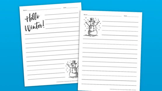 Free Printable Winter Writing Paper Plus 10 Winter Writing Prompts