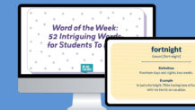 Word of the Week Definitions and Activities (Plus Google Slides)