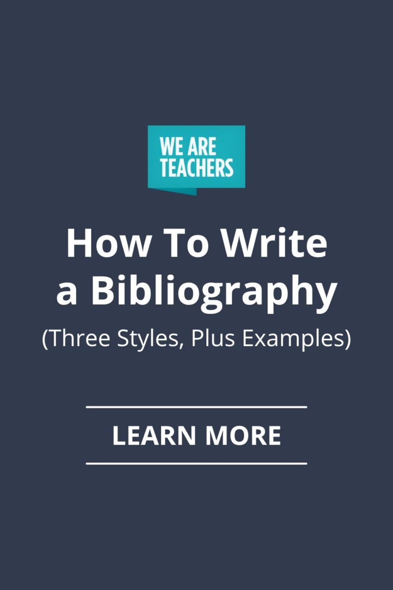 How To Write a Bibliography, Plus Examples