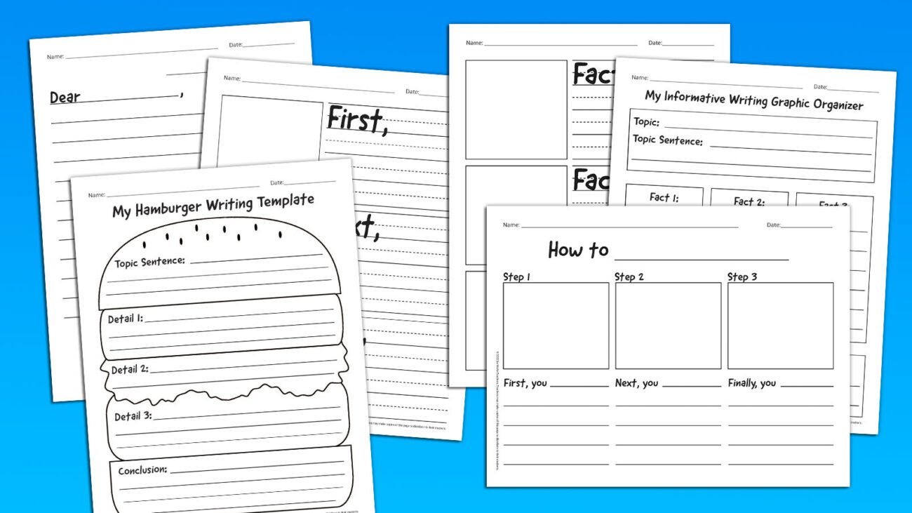 Writing Template Bundle - 56 Free Printable Pages