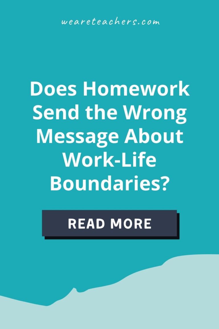 Does Homework Send the Wrong Message About Work-Life Boundaries? - We ...