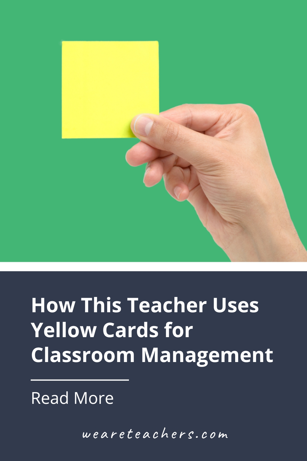 How This Teacher Uses Yellow Cards for Classroom Management