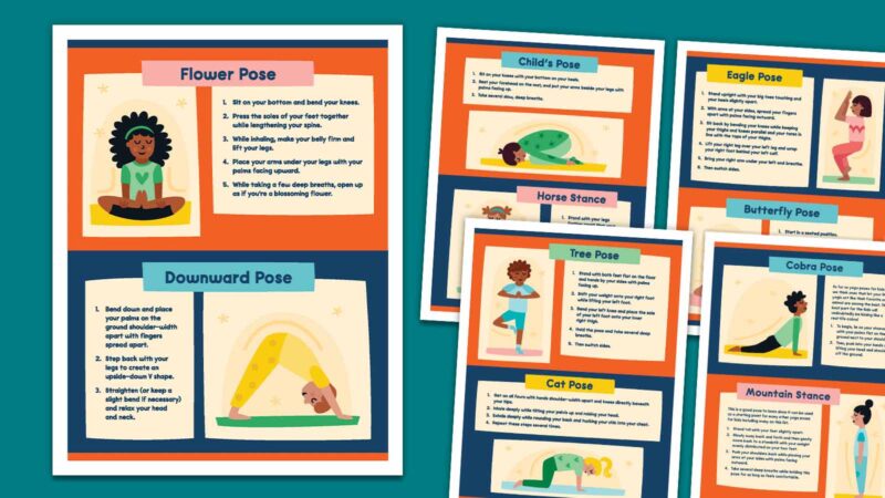 15 Fun and Easy Yoga Poses for Kids (Free Printables)