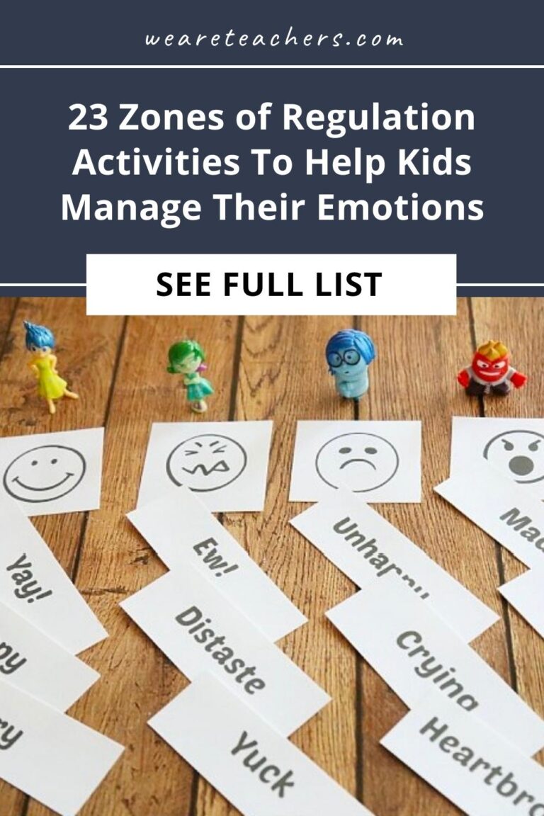 23 Zones of Regulation Activities To Help Kids Manage Emotions