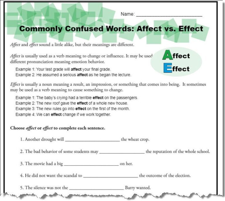 Affect or Effect: Simple Tricks for Getting It Right