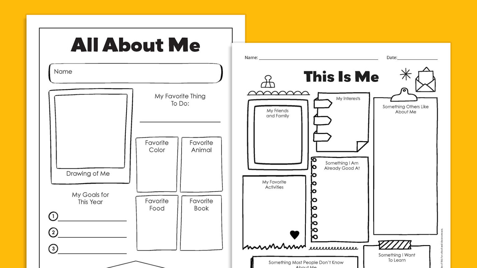 All About Me Worksheets: 11 Free Options for All Grade Levels