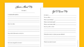 All About Me Worksheets: 11 Free Options for All Grade Levels