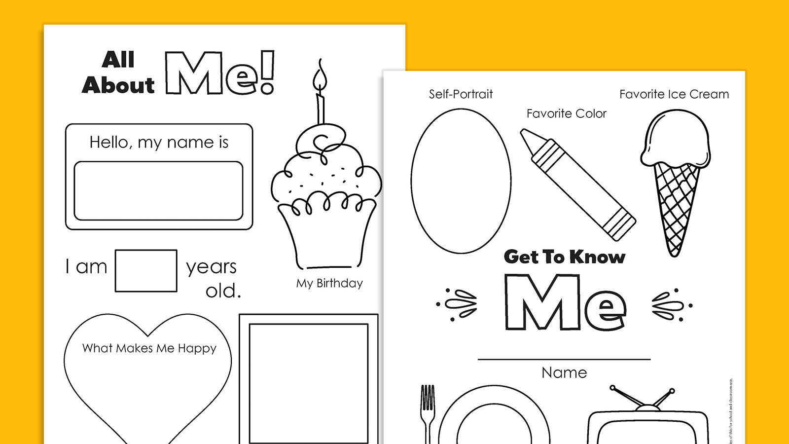 All About Me Worksheets: 11 Free Options for All Grade Levels