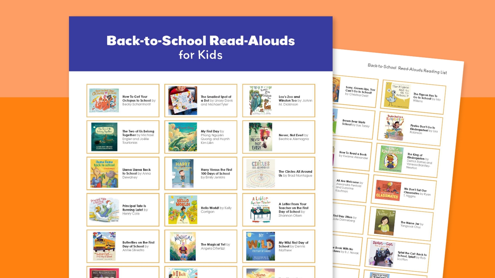 64 Perfect Back-to-School Books To Read Aloud on the First Day