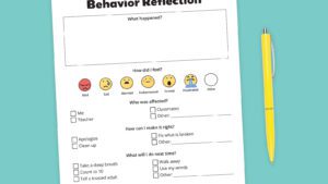 Need Behavior Reflection Sheets? Grab Our Free Bundle