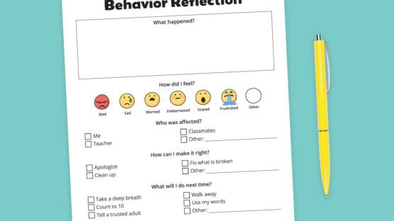 Need Behavior Reflection Sheets? Grab Our Free Bundle