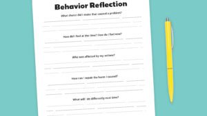 Need Behavior Reflection Sheets? Grab Our Free Bundle