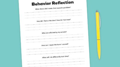 Need Behavior Reflection Sheets? Grab Our Free Bundle